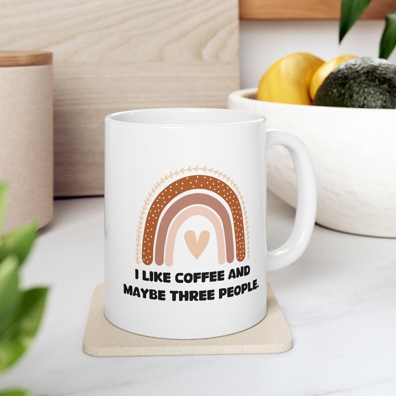 Witty Coffee Mug, Ceramic Boho Aesthetic - Etsy