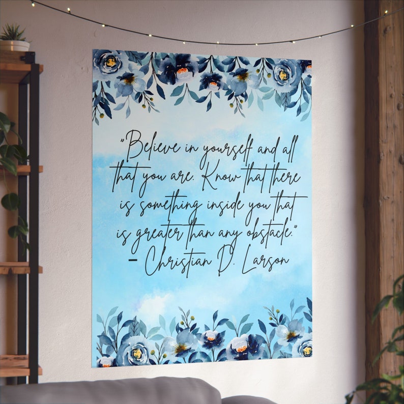 Affirmation Wall Art , Encourage Quote , Positive Affirmations Matte ...