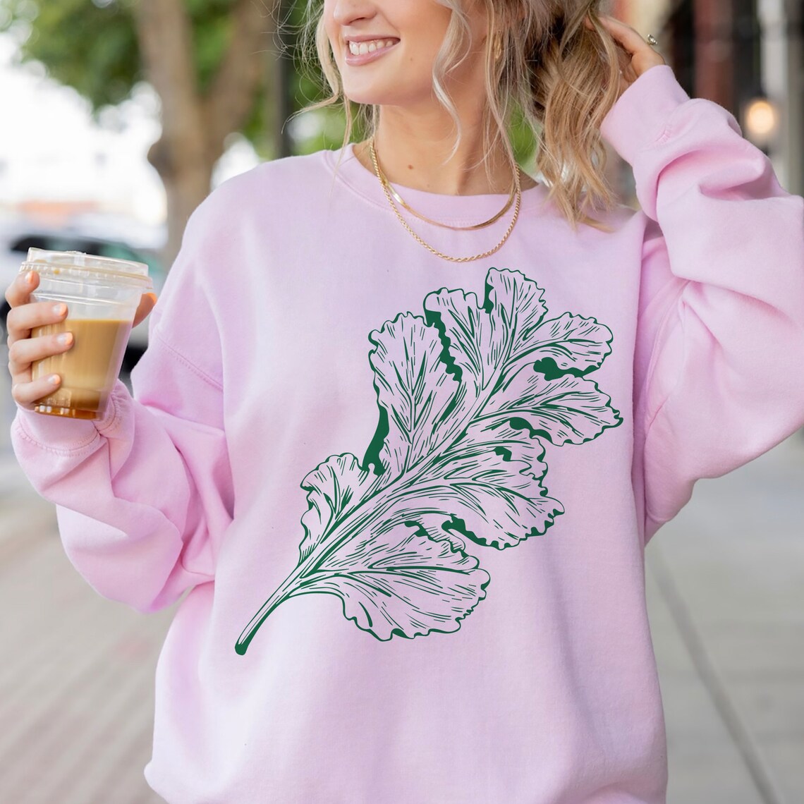 Vintage Kale Crewneck Sweatshirt for Plant Lovers, Kale Yeah, Cute ...