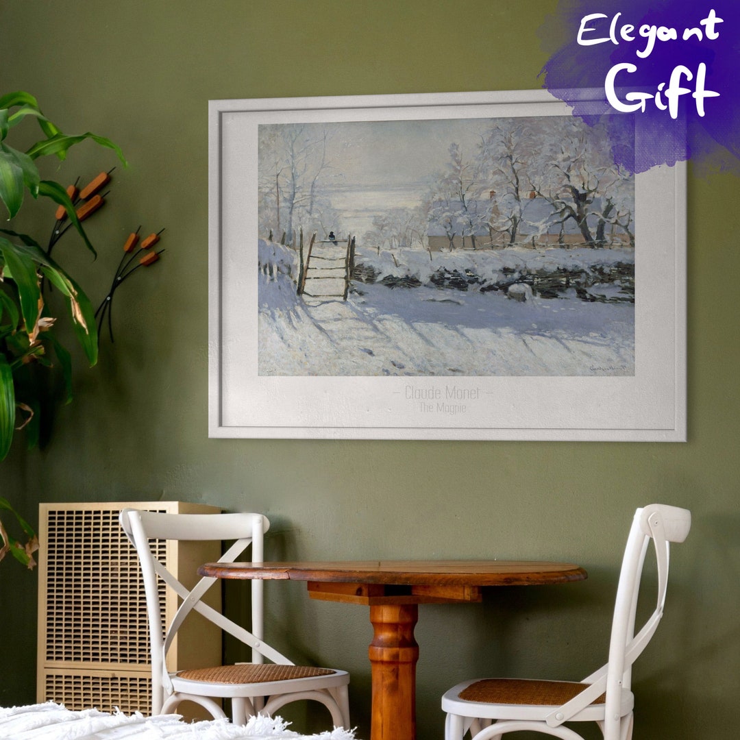 Claude Monet the Magpie Wall Art, Printable Wall Art, Housewarming Gift ...