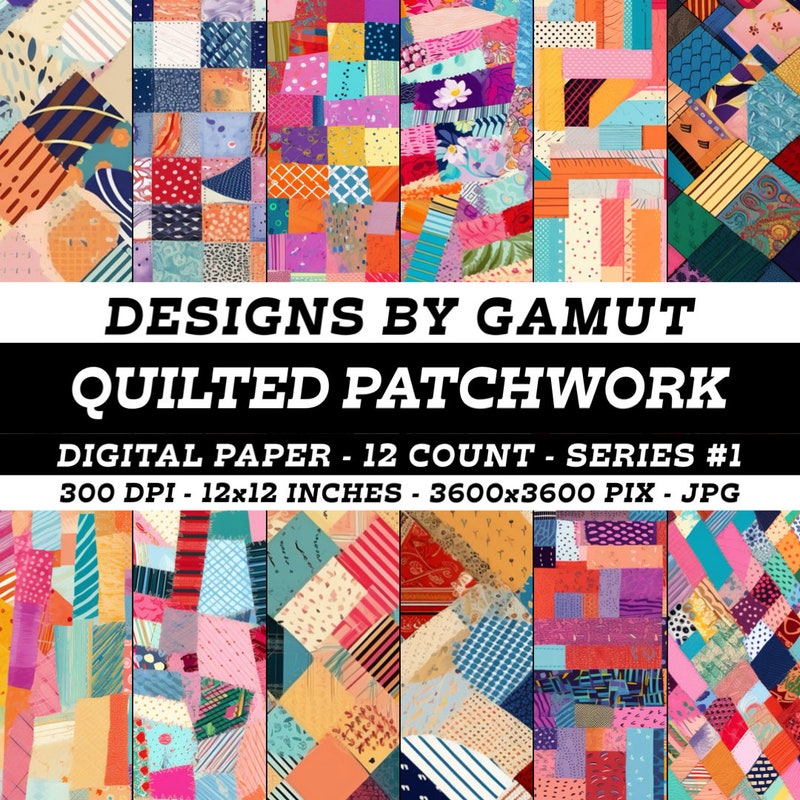 Patchwork Paper - Etsy