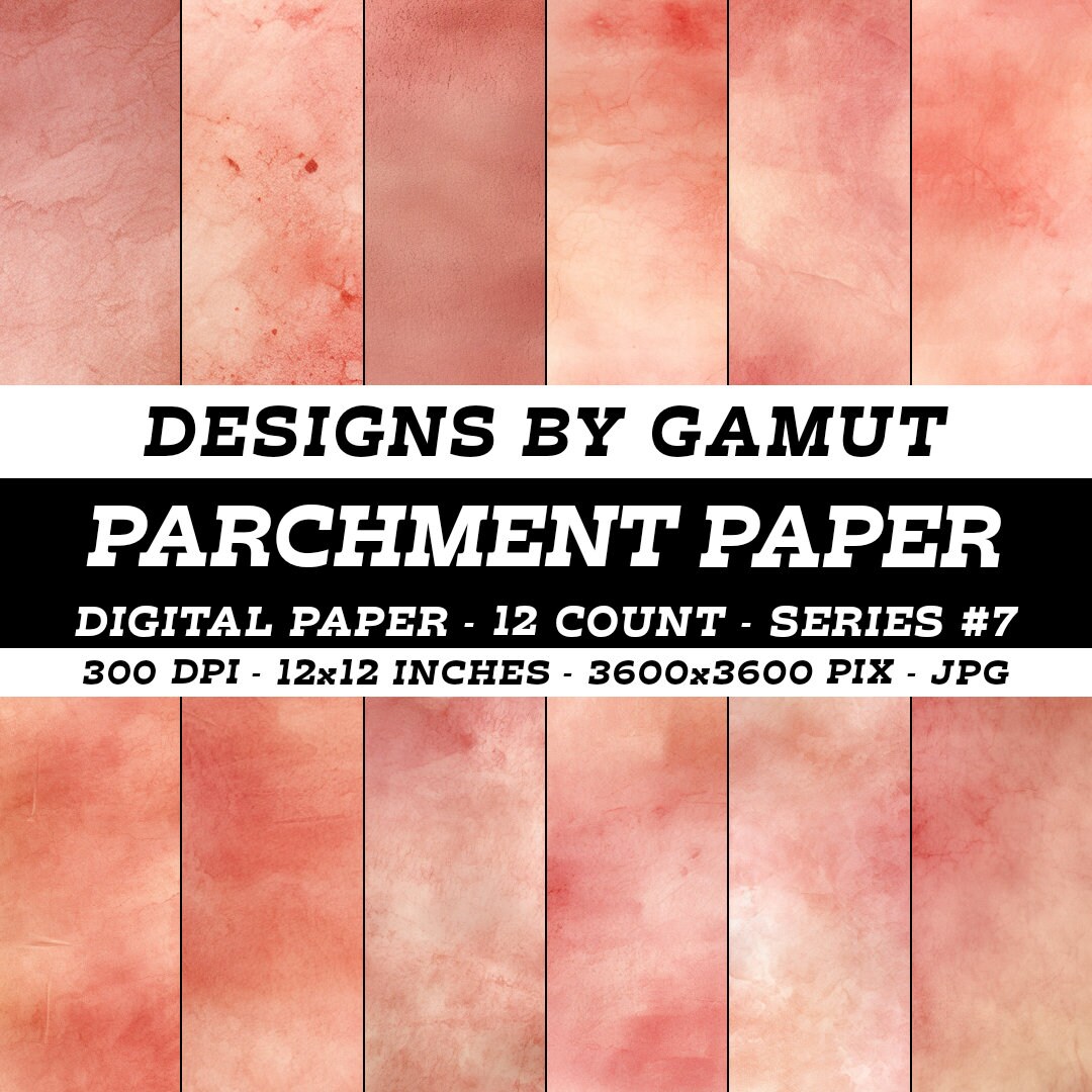 Parchment Paper Red, Digital Paper, 12x12 Inch Seamless Pattern Digital ...