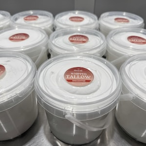BULK Grass-fed Beef Tallow • 2.5 LB - 30 LB • Moisturizer • Unscented ...
