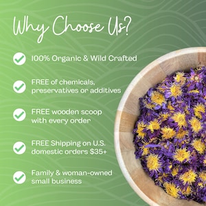 BULK Organic Blue Lotus • PRE-GROUND • Nymphaea Caerulea • No Additives ...