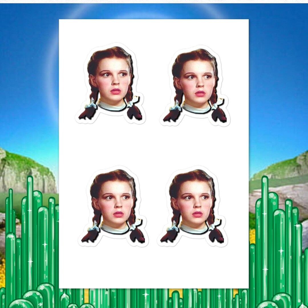 Wizard of Oz Dorothy Sticker Set of 4 - Etsy