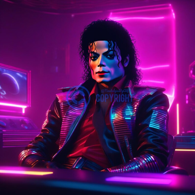 Synthwave MJ - Michael Jackson - Etsy