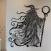 Wizard Wall Decor, Powerful Wizard Silhouette Laser Cut, Detailed ...