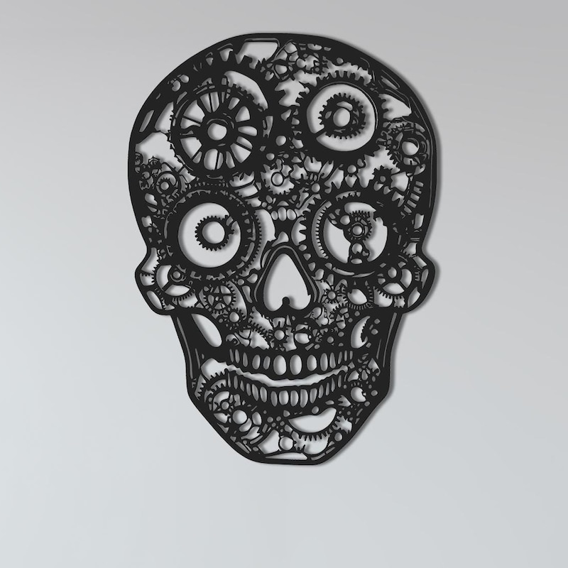 Skull Metal Laser Cut Files - Etsy