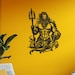 Modern Poseidon Metal Wall Art |detailed Laser Cut Silhouette | Unique ...