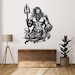 Modern Poseidon Metal Wall Art |detailed Laser Cut Silhouette | Unique ...