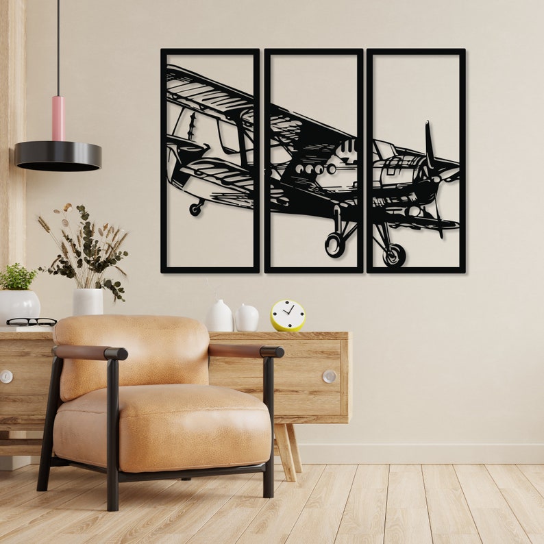 Metal Wall Art, Airplane Wall Decor, Aviation Wall Art, Plane Wall Art ...