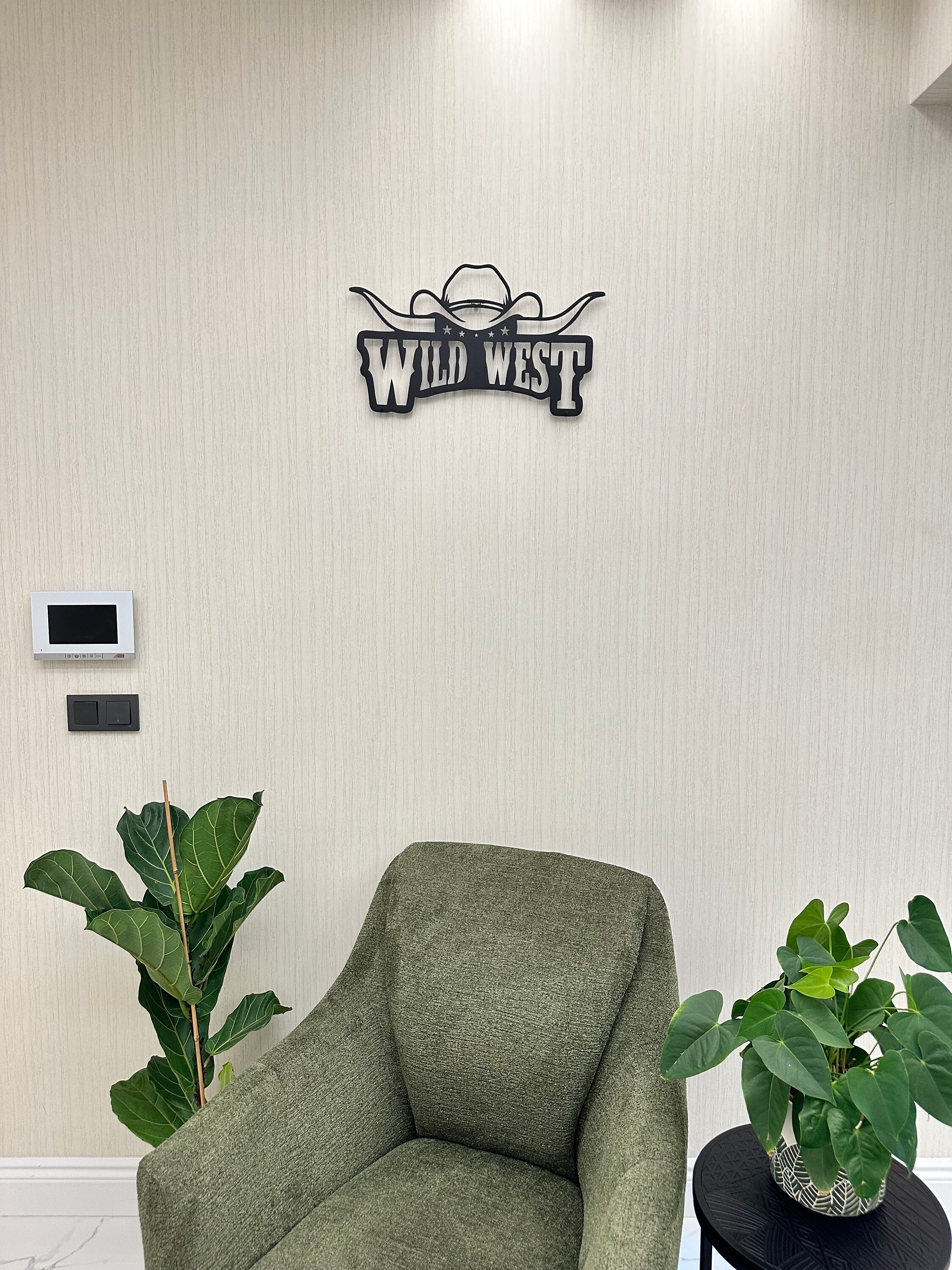 Wild West Sign, Metal Wall Art, Wild West Wall Decor, Metal Artwork ...