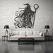 Wizard Wall Decor, Powerful Wizard Silhouette Laser Cut, Detailed ...