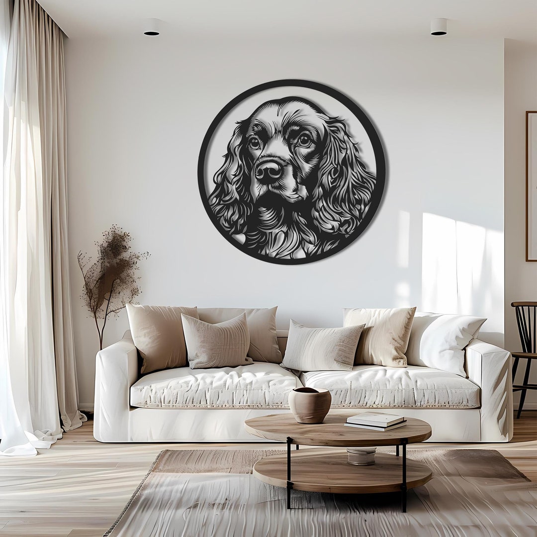 English Cocker Spaniel Metal Wall Art - English Cocker Spaniel Metal ...