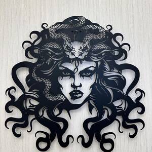 Metal Medusa Wall Art, Greek Mythology Home Decoration, Gothic Room ...