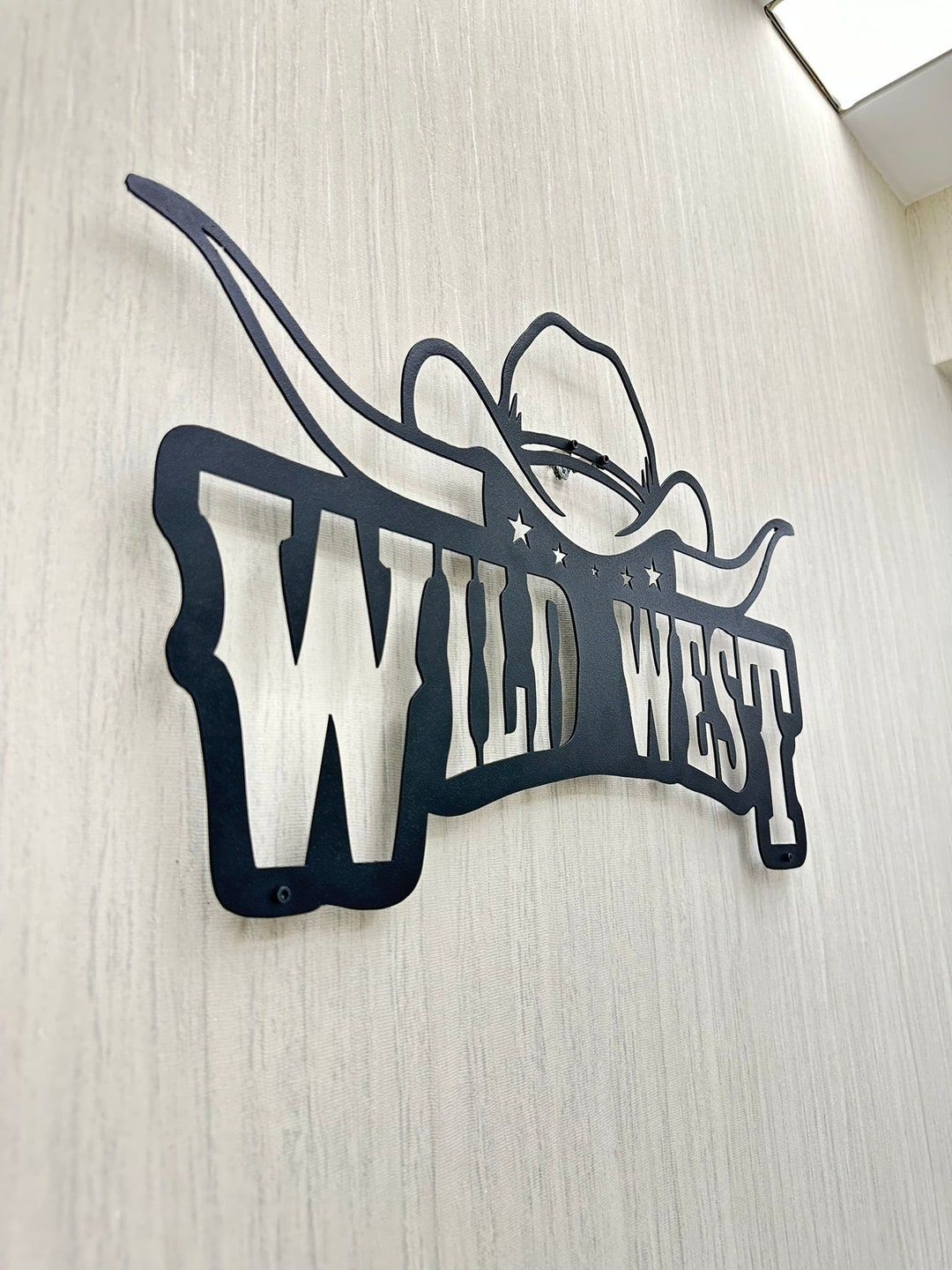 Wild West Sign, Metal Wall Art, Wild West Wall Decor, Metal Artwork ...