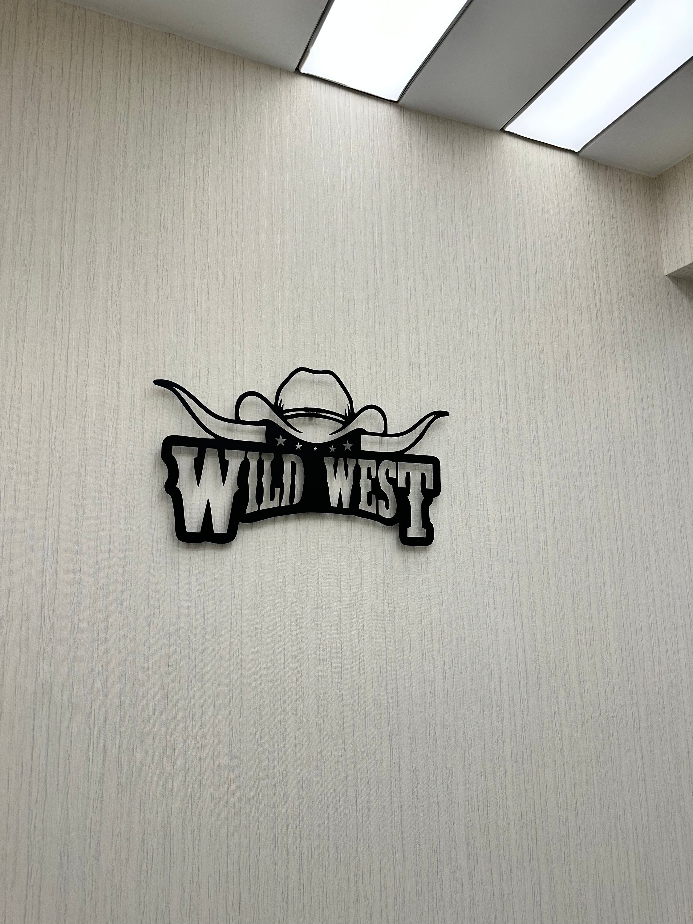 Wild West Sign, Metal Wall Art, Wild West Wall Decor, Metal Artwork ...