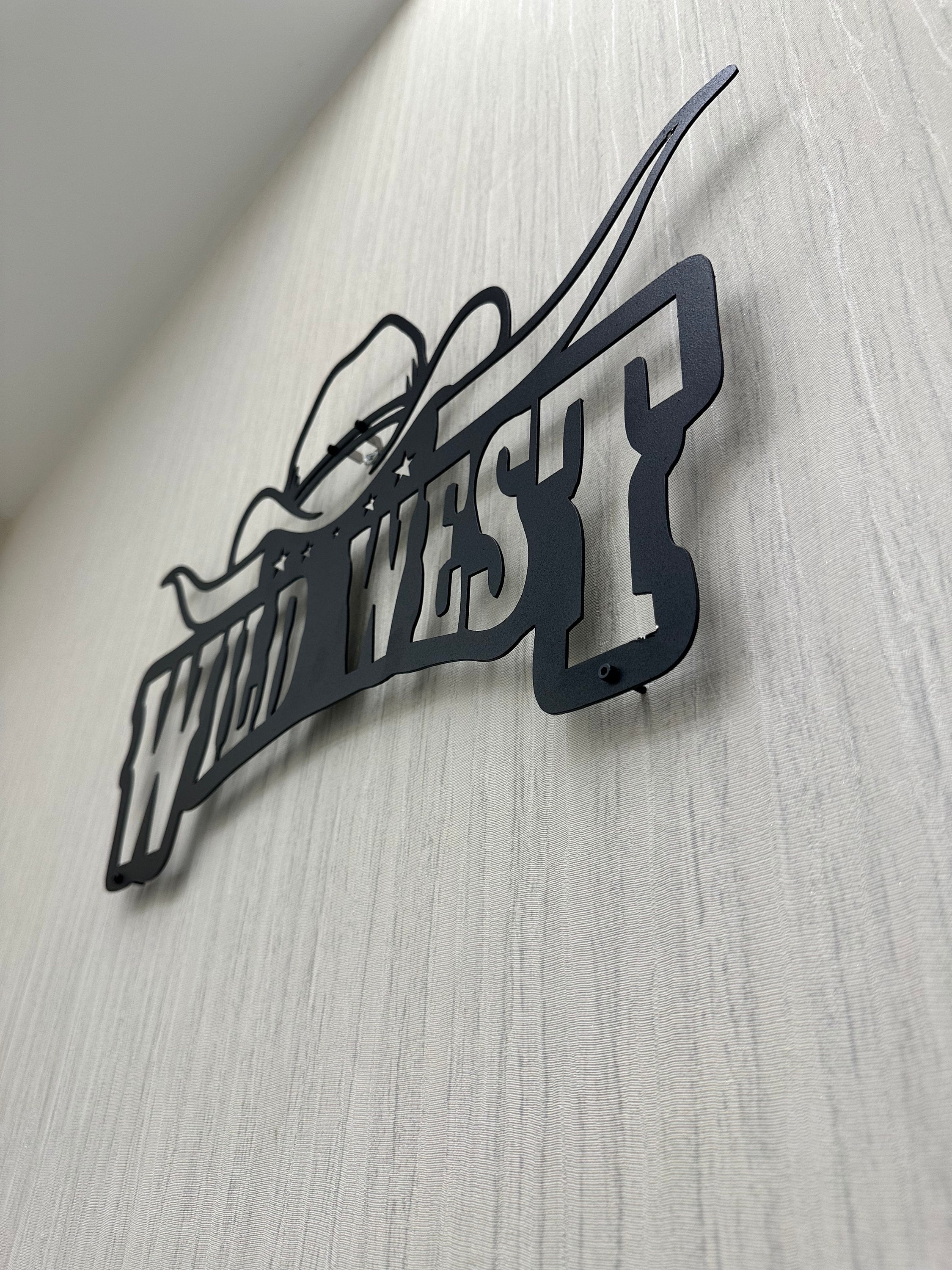 Wild West Sign, Metal Wall Art, Wild West Wall Decor, Metal Artwork ...