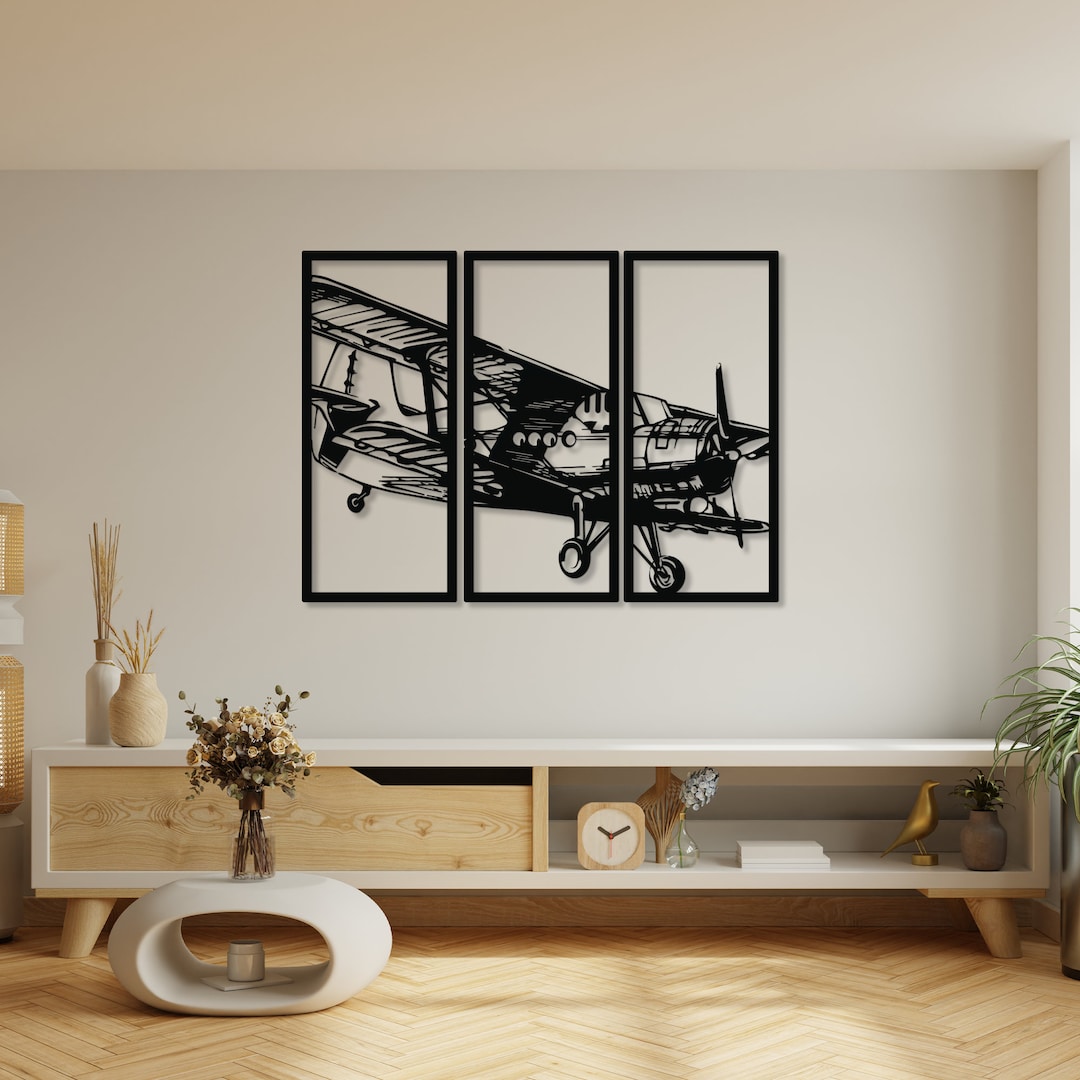 Metal Wall Art, Airplane Wall Decor, Aviation Wall Art, Plane Wall Art ...