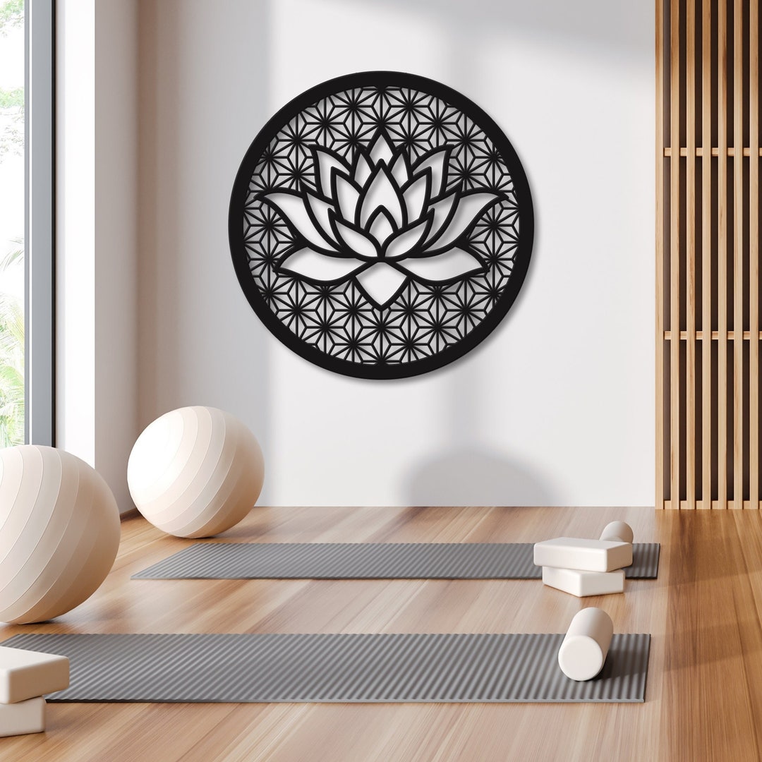 Lily Flower Metal Wall Art, Lily, Geometric Lily Wall Art, Lily Mandala ...