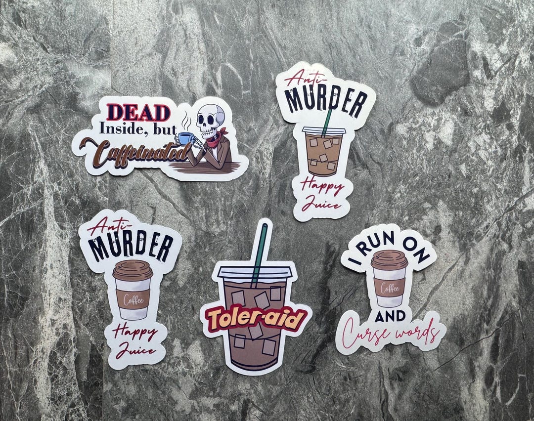 Coffee Stickers / Vulgar Stickers / Inappropriate Stickers / Vinyl Cut ...