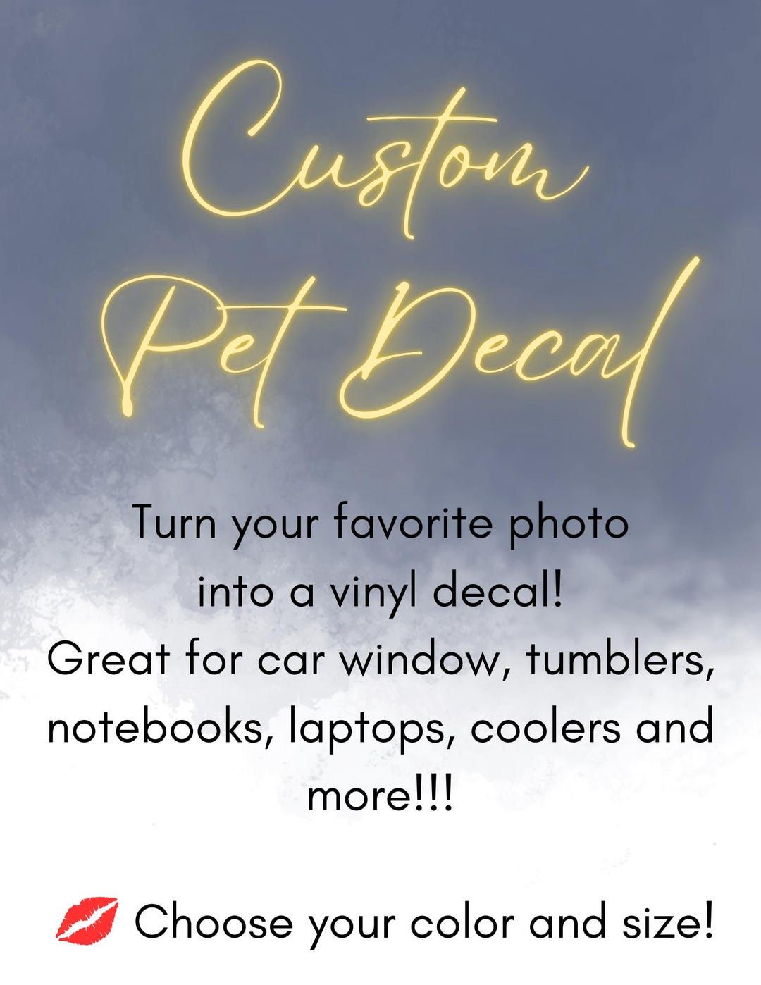Custom Pet Decals | Pet Memorial Decal | Custom Vinyl Decals | Vinyl ...