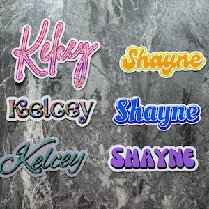 Custom Name Sticker | Glitter Name Sticker | Personalized Sticker ...