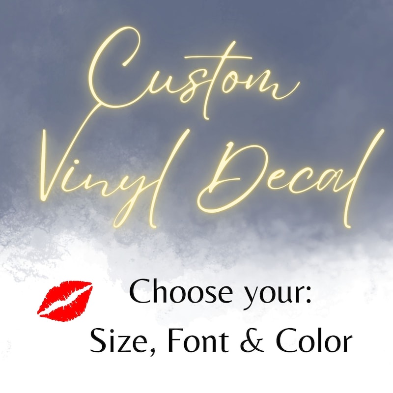Custom Decals - Etsy
