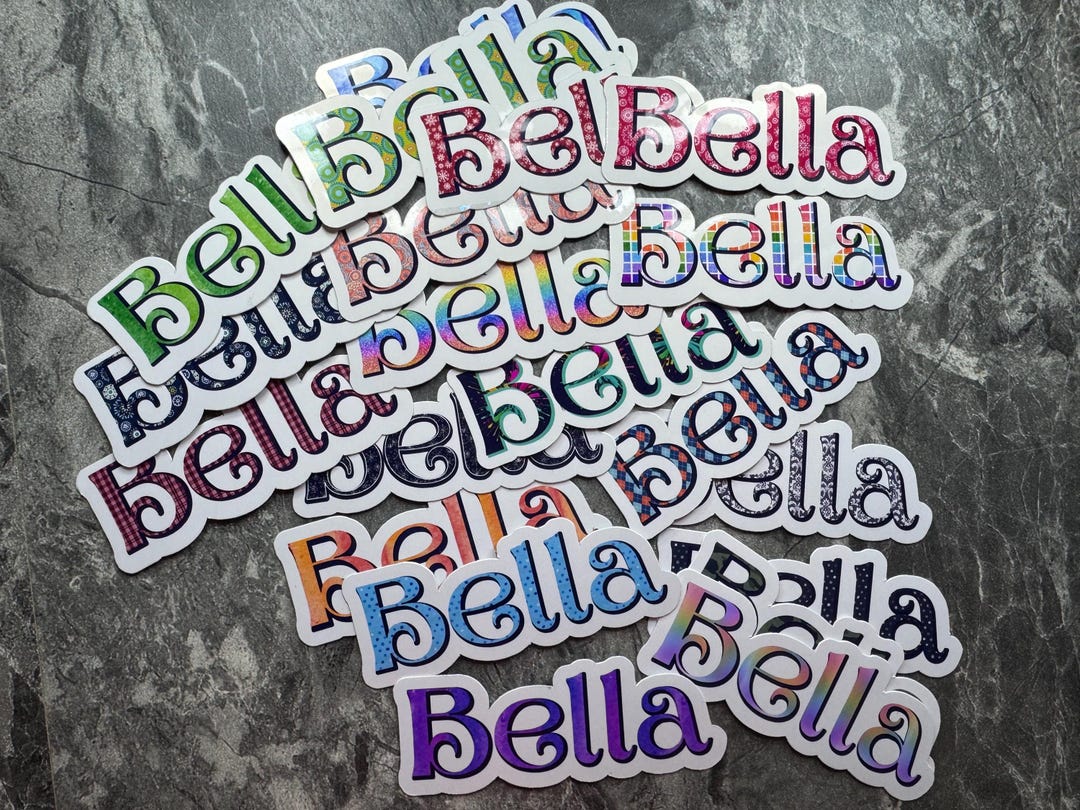Custom Name Sticker | Glitter Name Sticker | Personalized Sticker ...
