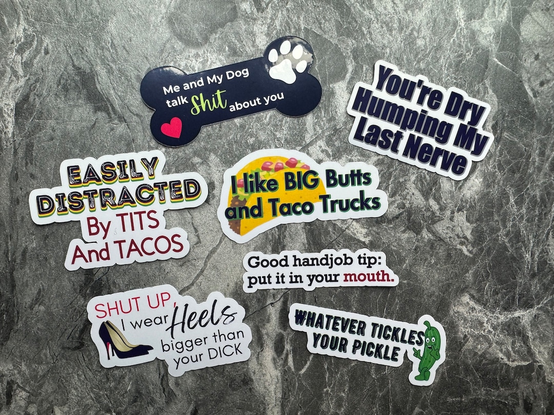 Adult Humor Stickers / Vulgar Stickers / Vinyl Cut Stickers / Water ...