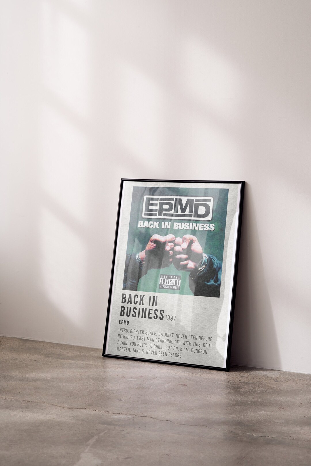 EPMD Back in Business 1997 Album Poster Vintage Rap Decor Vintage Hip ...