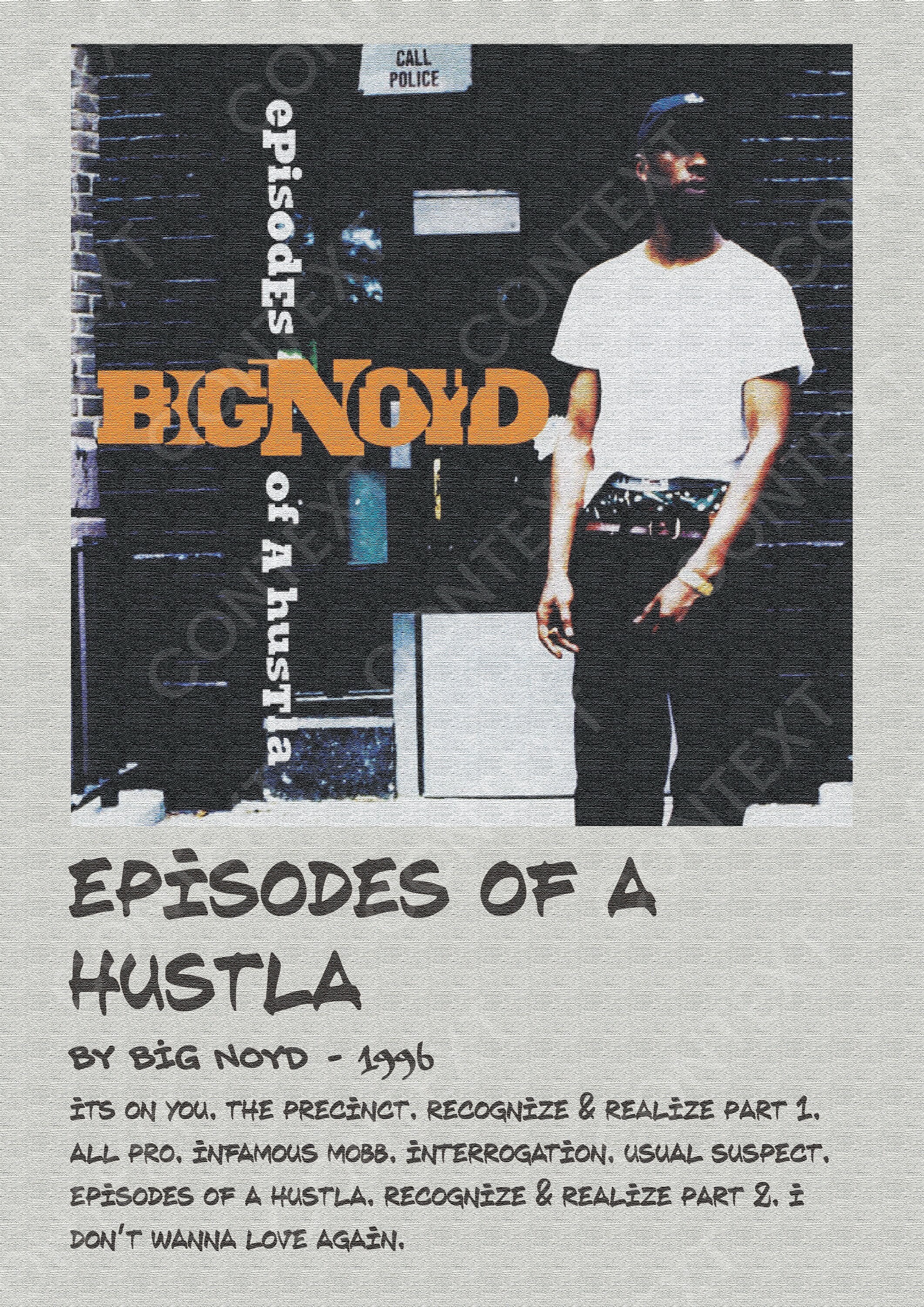 Big Noyd - Episode of a Hustla Album Cover Poster | Sizes A5, A4 - A0 ...