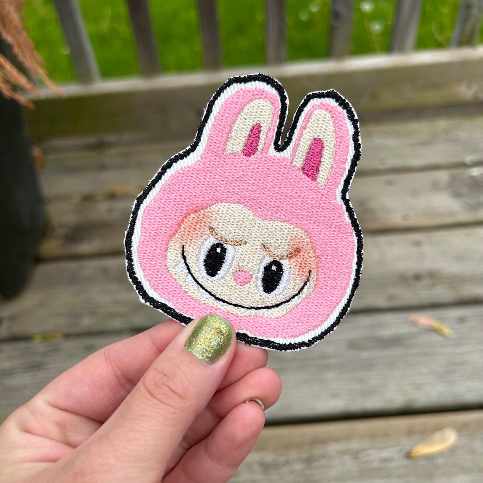 Labubu Inspired Embroidered Patch - Etsy
