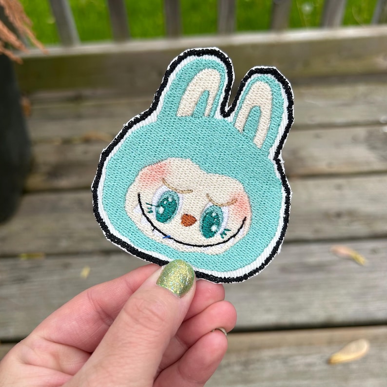 Labubu Inspired Embroidered Patch - Etsy