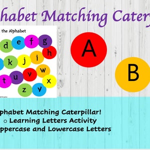 Alphabet Matching Caterpillar Printable Activity| Learning Letters ...
