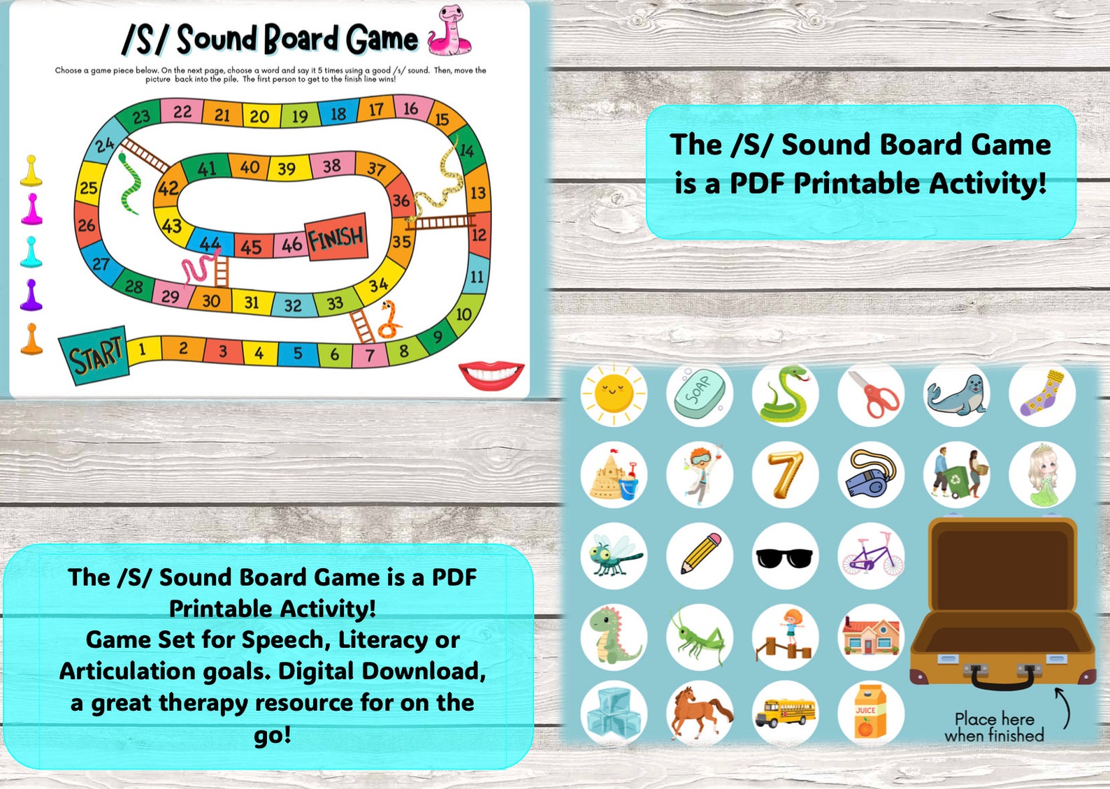 S Sound Snakes and Ladders Game. S Phonics Game. S Speech Sound Cards ...