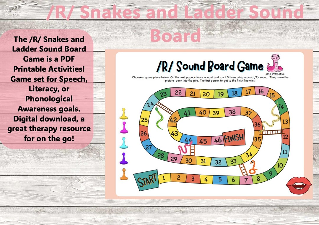 R Sound Snakes and Ladders Game. R Phonics Game. R Speech Sound Cards ...