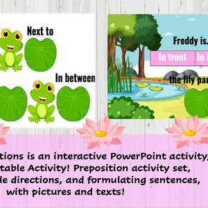 Learning Prepositions Interactive Powerpoint, PDF Printable Activity ...