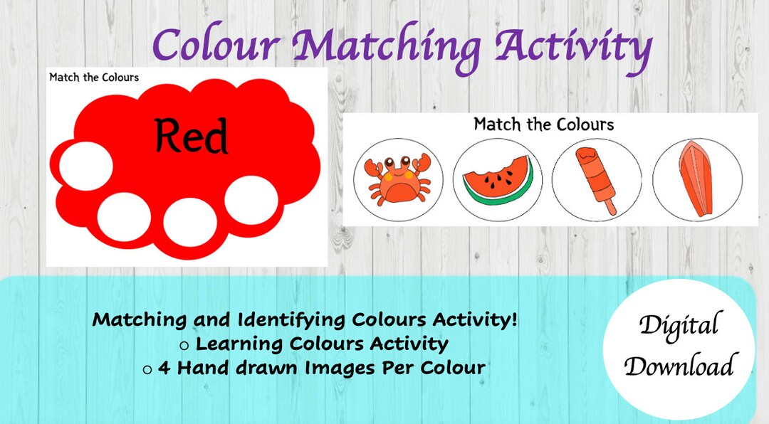 Colours Matching Activity| Learn the Colors, Color Sorting| Preschool ...