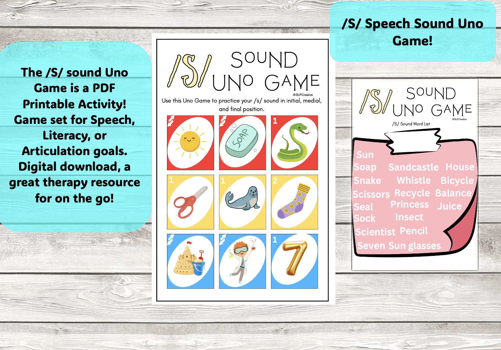 S Uno Learning Game. S Phonics Game. S Speech Sound Cards. S Word Lists ...