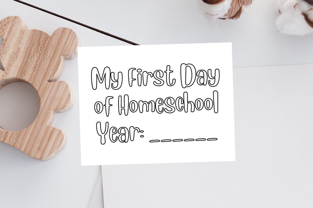 First & Last Day of Homeschool Interview Pages and Printable Signs ...