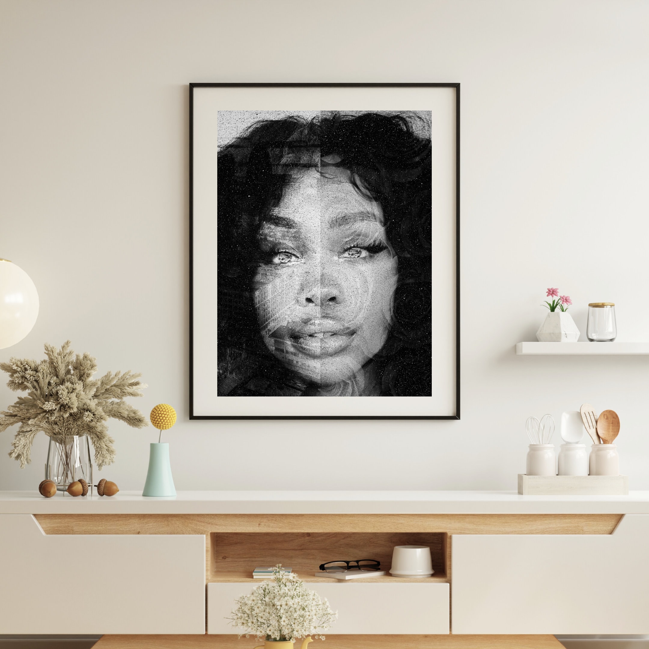 SZA Wall Art Instant Download, SZA Poster, SZA Portrait, Modern Wall ...