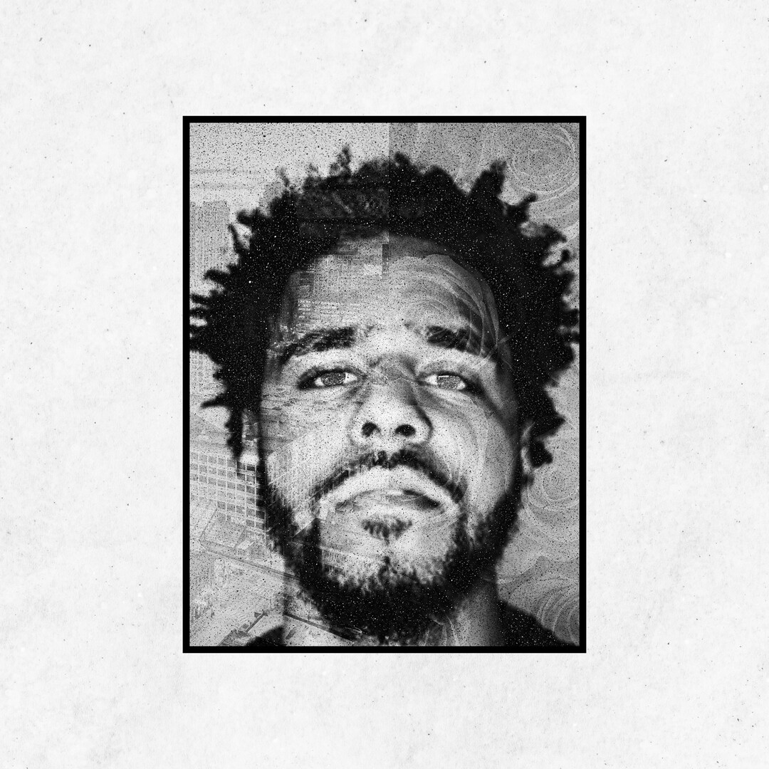 J Cole Wall Art INSTANT Download, J Cole Poster, J Cole Portrait ...