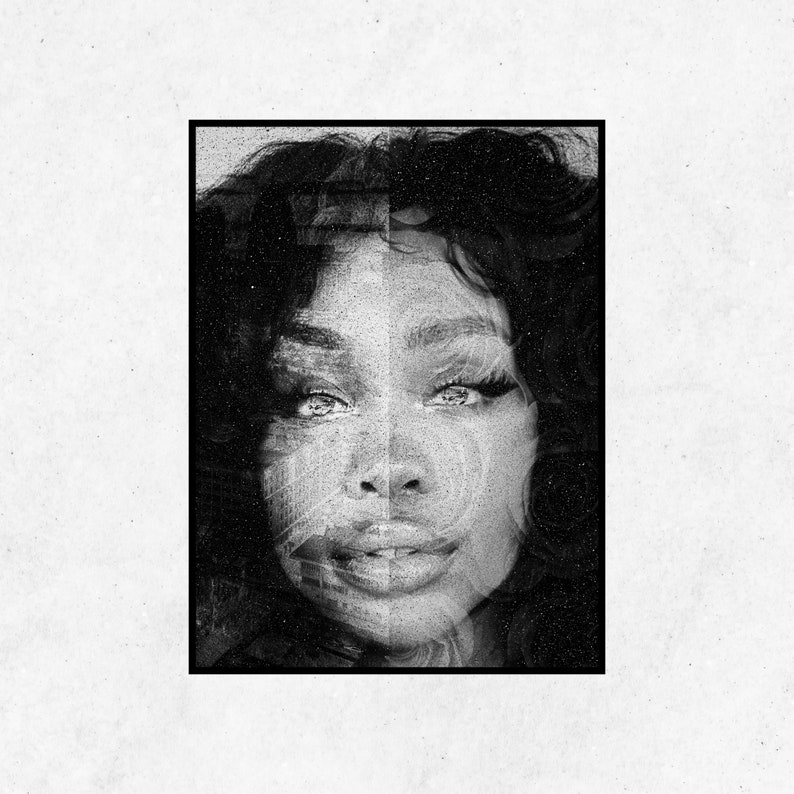 SZA Wall Art Instant Download, SZA Poster, SZA Portrait, Modern Wall ...