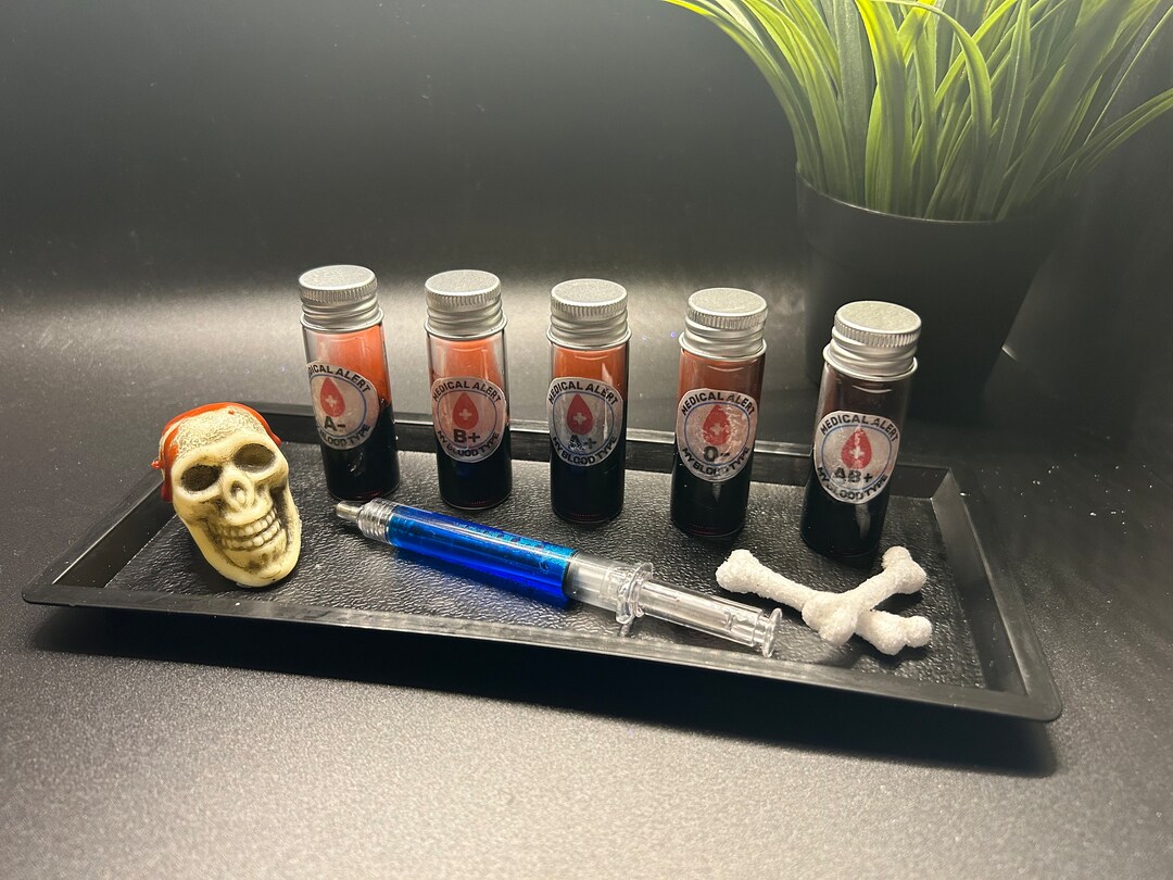 Halloween Blood Donor Vial Tray & Accessories - Etsy
