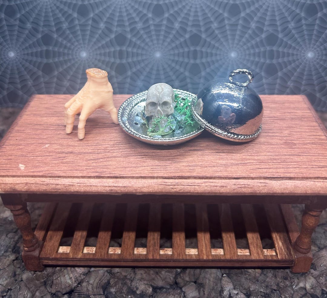 Miniature Skull Serving Platter & "the Thing" Hand - Etsy