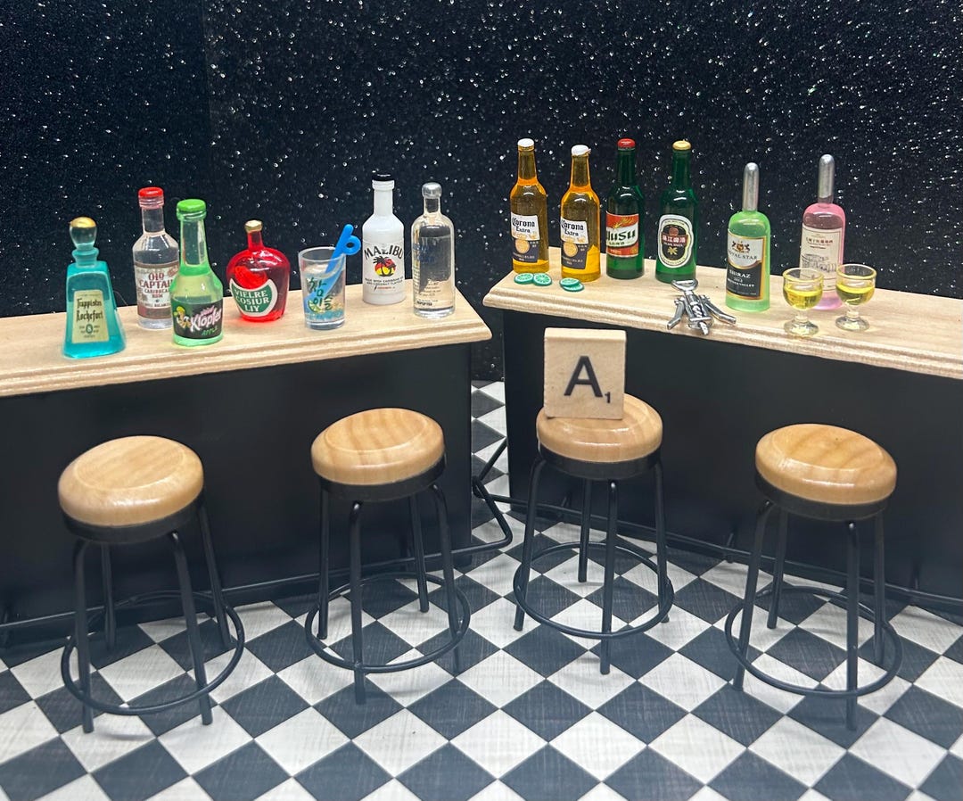 Miniature Alcohol Bottles - Set of 15 - Etsy