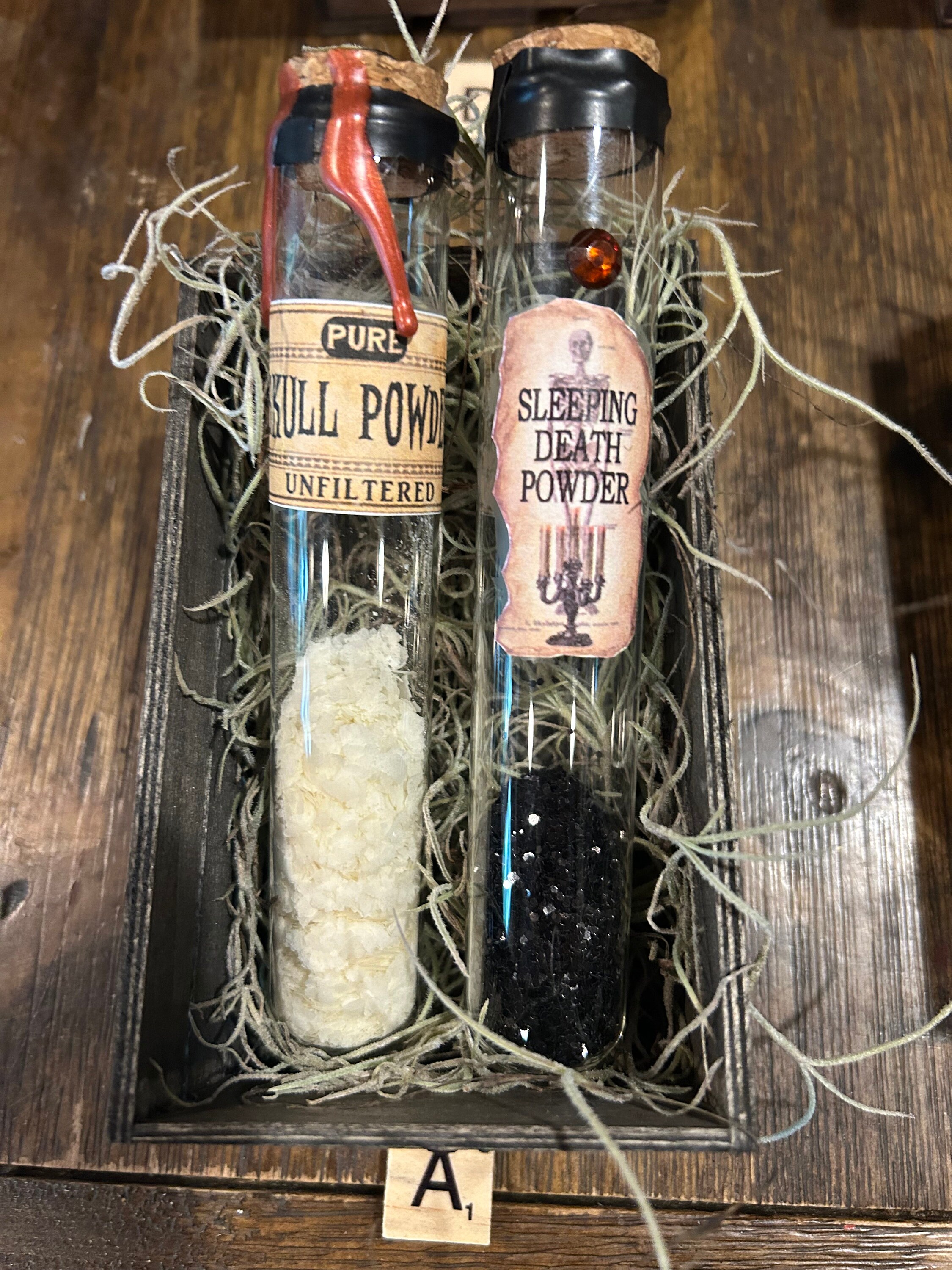 Spooky Halloween Test Tubes in Wooden Crates - Etsy