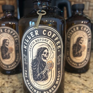 Killer Coffee Potion Bottle - Etsy