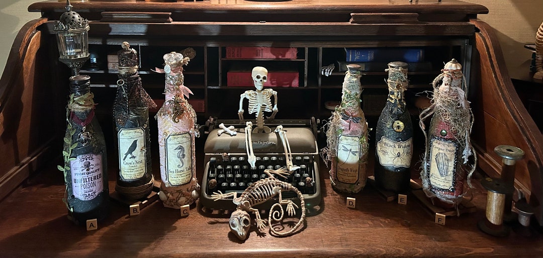 Spooky Halloween Poison Wine Bottles - Etsy